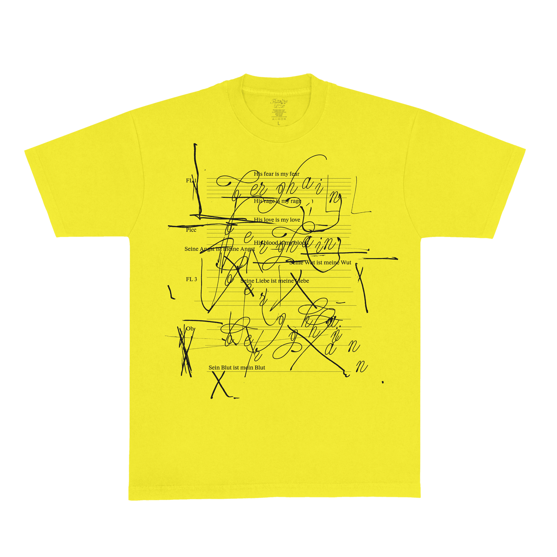 Music Notes Yellow Tee – Rosalia UK Store